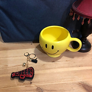 Popfizzy Bling Cheer Keychain for Women, Rhinestone Cheer Bag Charm, Cheer Squad Cheerleader Gifts, Megaphone Cheer Keychain