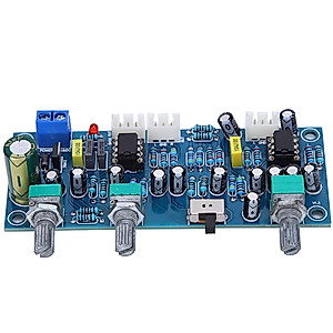 Garosa Preamp Board Digital Tuning Preamp Tone Board 2.1 Channel Subwoofer PreAmp Low Pass Filter Preamp Audio Processor Preamplifier Circuit Board