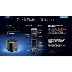 Sound Oasis® Bluetooth® Tinnitus Sound Therapy System®, Sleep Better, Help Manage and Mask Tinnitus Tinnitus Relief, Improves Sleep, Includes 20 Built-in Made for Tinnitus Sounds