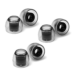 AZLA SednaEarfit Crystal Standard (SS/S/MS) - Earbud Tips for Wireless Headphones - Noise Canceling Earbuds Replacement Tips - Eartips Compatible with Shure, Sony, Beats, Sennheiser, Jabra, and JBL