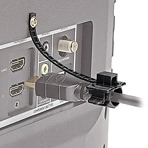 Tripp Lite P568-000-LOCK HDMI Cable Lock, Clamp/Tie/Screw, Universal Design for Blu-Ray Installations, Black