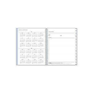 2024 Blue Sky 8.5-inch x 11-inch Weekly & Monthly Planner, Blue (143699)