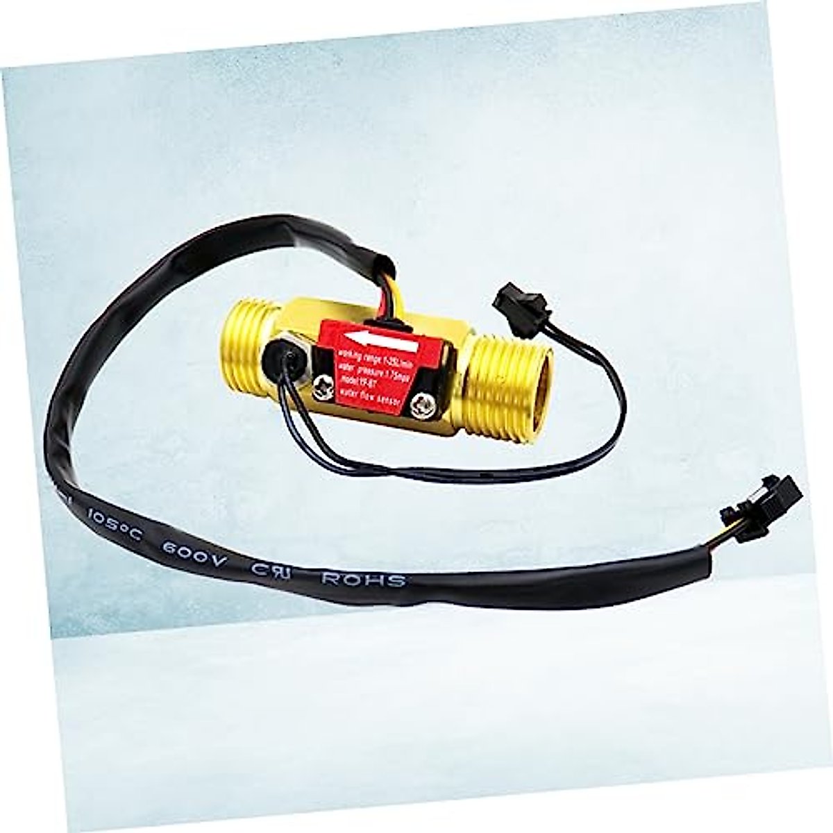 GARVALON 4 Water Flow Sensor Water Purifier Hall Effect Meter Water Hall Sensor Water Meter Cfm Meter Hall Flow Meter Hall Sensor Meter Hall Effect Water Sensor Hall Effect Sensor Golden