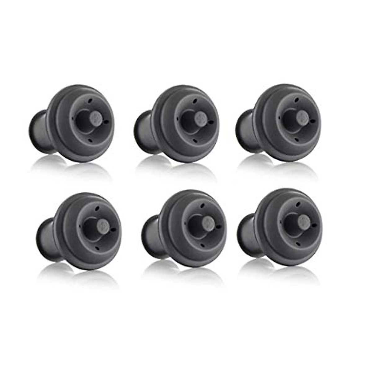 Vacu Vin Wine Saver Vacuum Stoppers Set of 6 – Grey (Limited Edition)