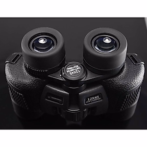 ZZK 12x45/16x50 Waterproof Telescope HD Binocular Green Film Non-Infrared Night Vision Optical Binoculars for Camping/Hunting