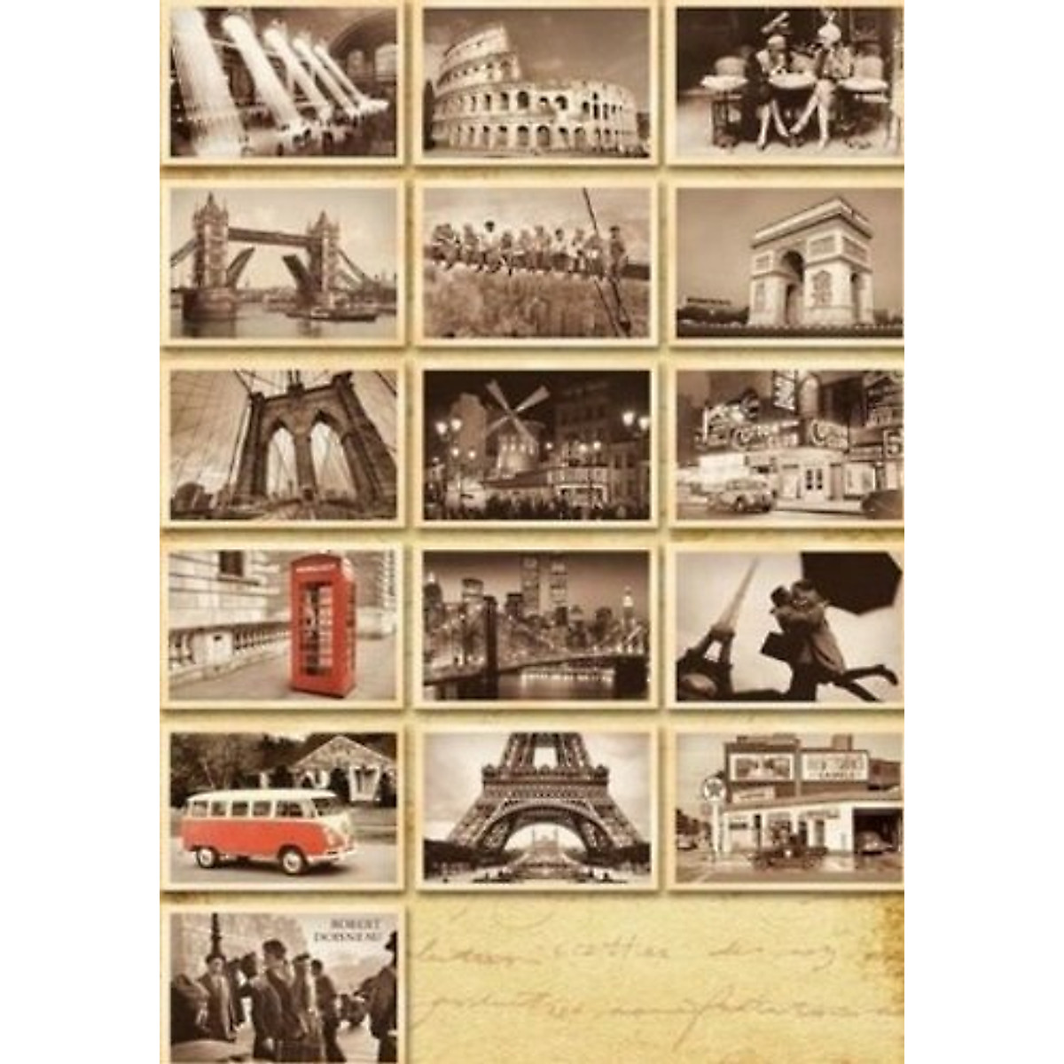 Dxhycc 32 PCS 1 Set Vintage Retro Old Travel Postcards for Worth Collecting
