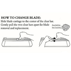 Firbon White A4 Paper Cutter Bundle with 5Pcs Replacement Blades, 12 Inch Paper Trimmer with Side Ruler for Scrapbooking, Craft, Coupon, Label, Cardstock