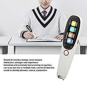 OCR Pen Scanner and Reader, 134 Language Translator Device Dictionary Pen, Online & Offline Use Scanner Translation Pen with LCD Touchscreen, Translation Pen for Students Dyslexia