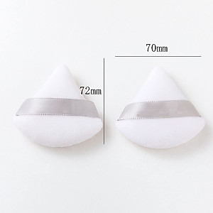 RONG HUA 10 Pieces of Mini Powder Puff Face Triangle Soft Makeup Loose Water Drop Air Cushion Tool Brush Concealer ,10 Piece Set