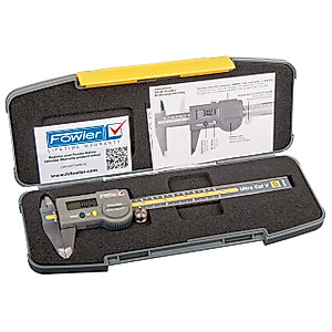 Fowler 54-100-167-0, Swiss Ultra-Cal Vi Digital Caliper With 0-6"/150MM Measuring Range,Grey