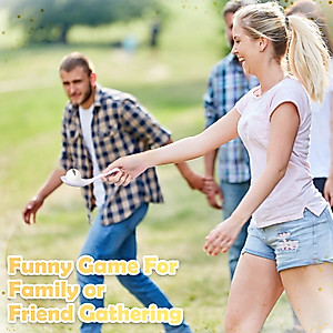 PullCrease 12 Pack Wedding Spoon Relay Race Toy Set for Boy Girl Adults, Wedding Games for Reception Team Bride Team Groom Ball and Spoon Race Game for Wedding Bachelorette Party After Party Supplies