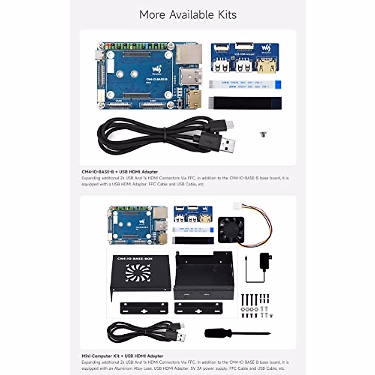 Waveshare Mini Base Board Designed for Raspberry Pi Compute Module 4 Powerful Functions in A Small Sized Body Suitable for Evaluating The Raspberry Pi CM4 Or Being Integrated Into End Products