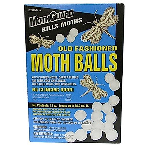 MothGuard MG12 Old Fashion Moth Balls 12 OZ Original Scent