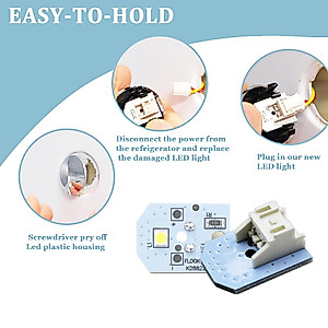 WR55X11132 WR55X25754 Refrigerator LED Light Compatible for GE Refrigerator LED Light Bulb, Fit GE Refrigerator LED Light Module Replace WR55X30602 WR55X26486 PS4704284 AP6261806 (8PC)