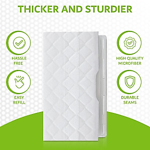 36 Count Disposable Replacement Mop Pad Refills Compatible with Shark Vacmop Pro VM252 VM250 VM200