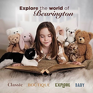 Bearington Collection Baby Shaggy The Brown Teddy Bear Plush, 11 Inch Bear Stuffed Animal