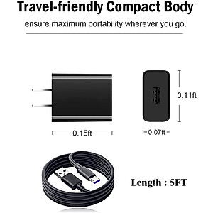 LSSBUUD Replacement Samsung Smart tv Remote Control Charger Cord Compatible QLED Series BN59-01357A, BN59-01363L, BN59-01385A, BN59-01385D, BN59-01386D, BN59-01432A, BN59-01432J