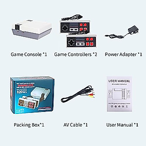 Retro Game Console, Video Game Console with Built-in Games Plug & Play Game System Classic Edition