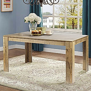 GIA Furniture Home Series Rectangular 59' x 35" Dining Table, Mixed Oak Finish