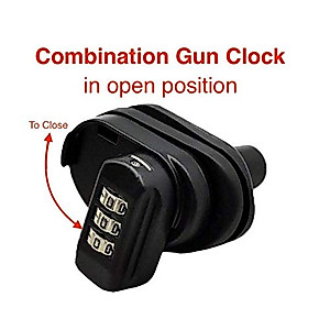 EDMBG 3-Dial Combination Trigger Gun Lock Safe Universal Firearms Pistol Rifle Shotgun
