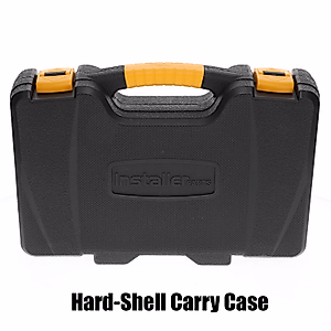 InstallerParts Professional Network Tool Kit 15 In 1 - RJ45 Crimper Tool Cat 5 Cat6 Cable Tester, Gauge Wire Stripper Cutting Twisting Tool, Ethernet Punch Down Tool, Screwdriver, Knife