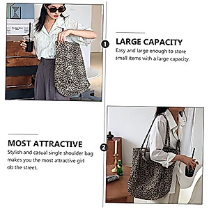 VALICLUD 1pc Women's Shoulder Bag Tote Travel Sling Bag Travel Handbag Travel Tote Bags Leather Hobo Bag Casual Tote Bag Single Shoulder Bag Fashion Canvas Bag Storage Pouch Large