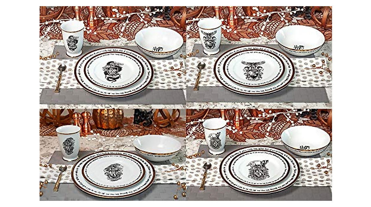 Harry Potter Dinnerware Set - 16-Piece Wizarding Tableware