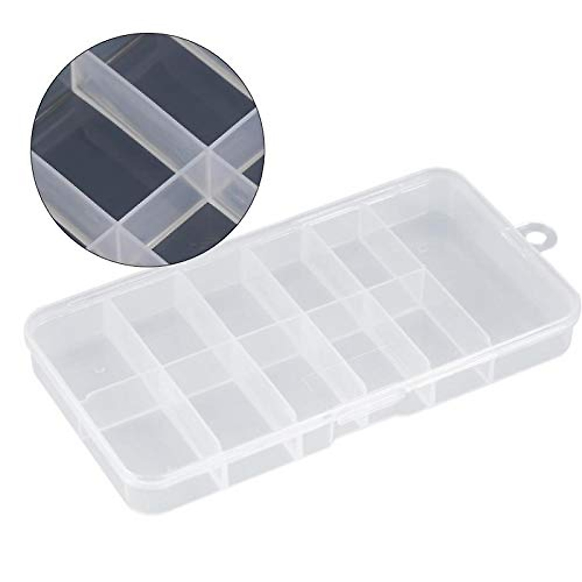 Nail Tip Box Plastic Nail Art Empty Storage Case Holder Container Box Tool for Home Nail Salon
