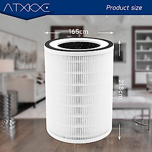 ATXKXE kilo air purifier filter replacement Compatible with Afloia Air Purifier KILO and KILO PRO, Air Purifier Filter, 2 Packs