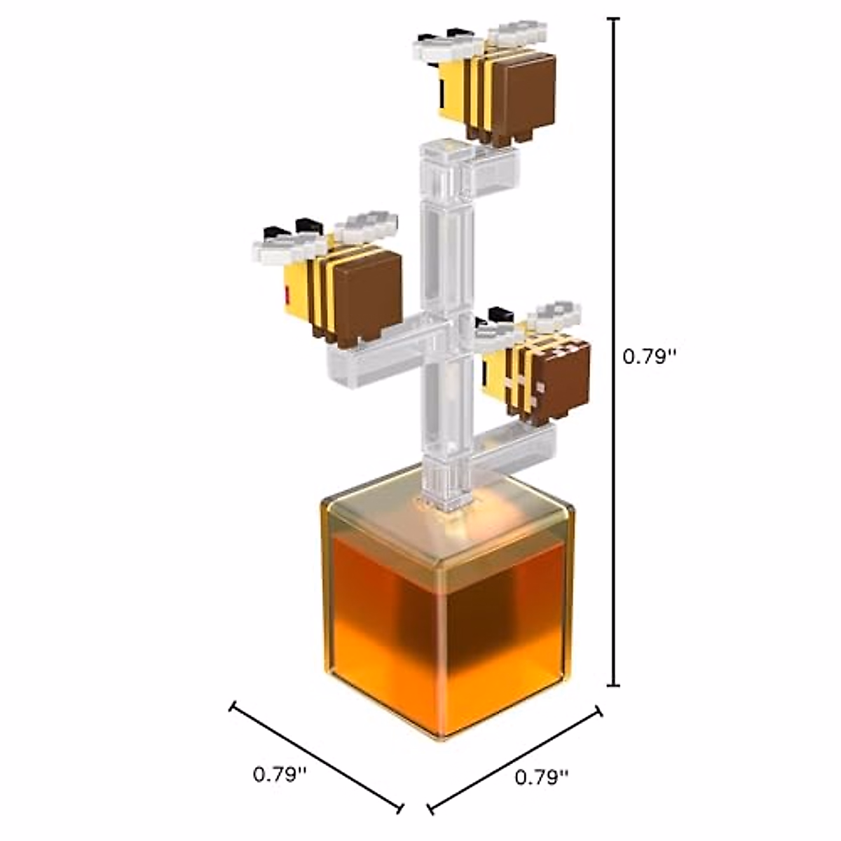 Mattel Minecraft Bees Action Figure, 3.25-in, with 1 Build-a-Portal Piece & 1 Accessory, Building Toy Inspired by Video Game, Collectible Gift for Fans & Kids Ages 6 Years & Older
