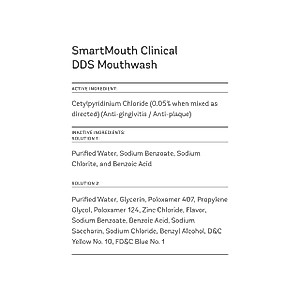 SmartMouth DDS Activated Clinical Mouthwash - Adult Mouthwash for Fresh Breath - Clinical Strength Mouthwash for Gum Health, Gingivitis & More - Clean Mint Flavor, 16 fl oz