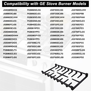 WB31X27150 Center Grate for GE Gas Stove, Replace JXGRATE1 WB31X24737 General Electric Gas Range Burner Grate, Stove Surface Top Center Grate Cast Iron Rack
