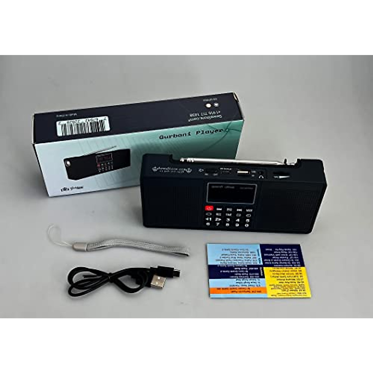 Gurbani Radio Player (GP49XL) with 2100 Hours of Nitnem, Sukhmani Sahib, and Many Other Gurbani Tracks