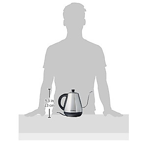 Rosewill Pour Over Gooseneck Kettle for Coffee and Tea, Temperature Control with Variable Temperature Settings, Stainless Steel, RHKT-17002