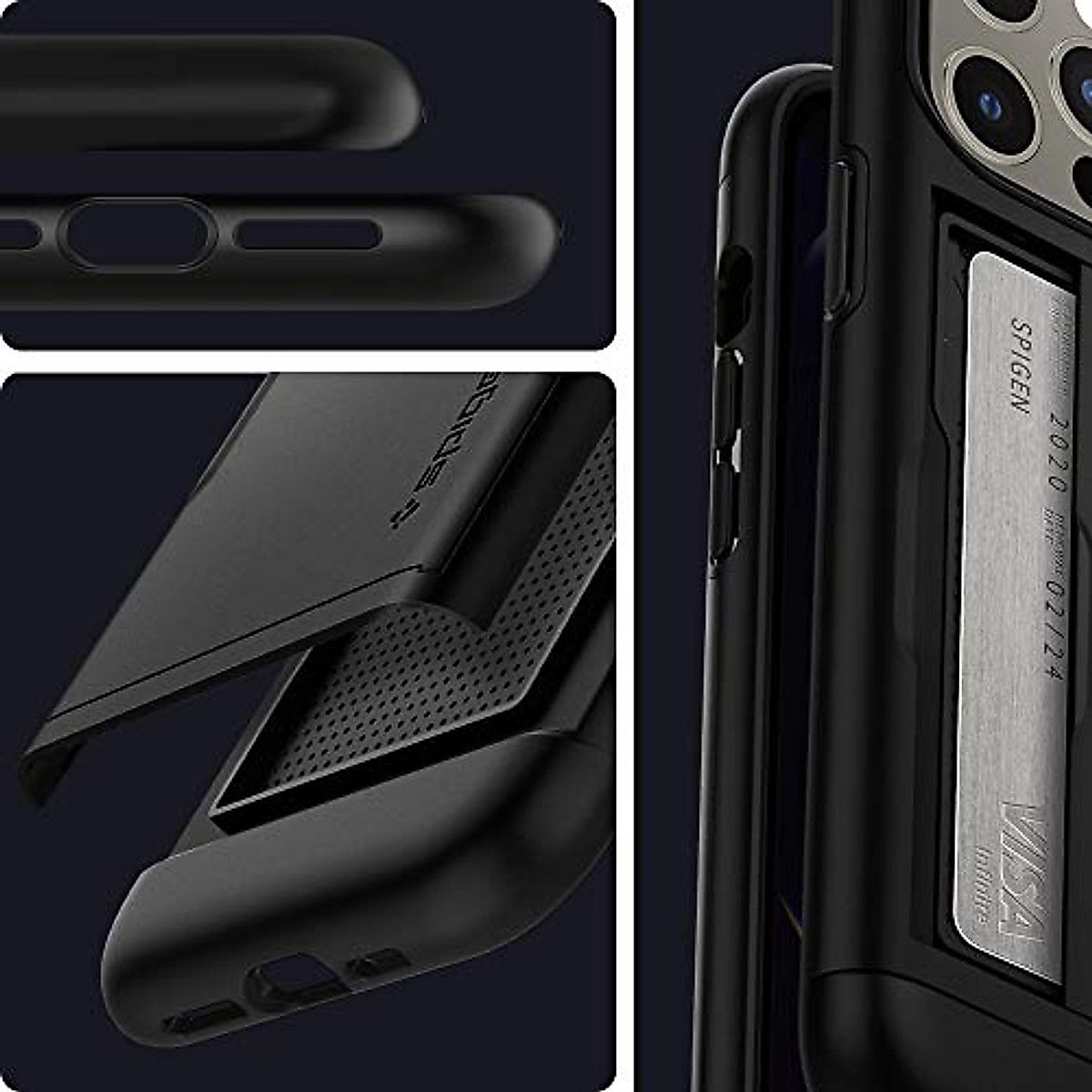 Spigen Slim Armor CS Designed for iPhone 12 Pro Max Case (2020). - Black