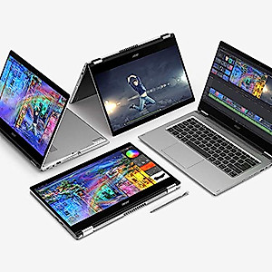 Acer Spin 3 Convertible Laptop, 14" FHD IPS Touch, Intel Core i5-1035G4, 8GB LPDDR4, 512GB NVMe SSD, WiFi 6, Backlit KB, Fingerprint Reader, Rechargeable Active Stylus, SP314-54N-50W3 (Renewed)