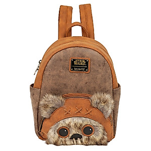 Loungefly Star Wars Ewok Faux Leather Cosplay Womens Mini Backpack Purse