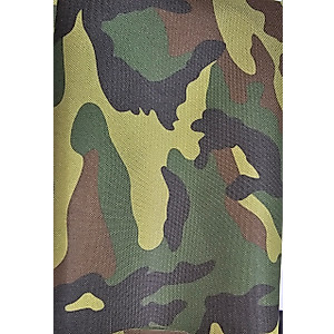 AD FABRIC, Waterproof Canvas Fabric, camo/Camouflage, 600 Denier Water Repellent Canvas Cordura Fabric for Outdoor/Indoor, 58" Wide.