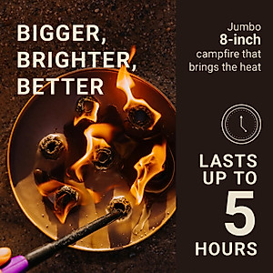 Radiate 2 Pack XL 8" Portable Campfire As Seen On Shark Tank - Up to 5 Hours of Burn Time - Reusable Travel Fire Pit for Camping, Patios and Beach Days - Great Alternative to a Real Fire - Made in USA