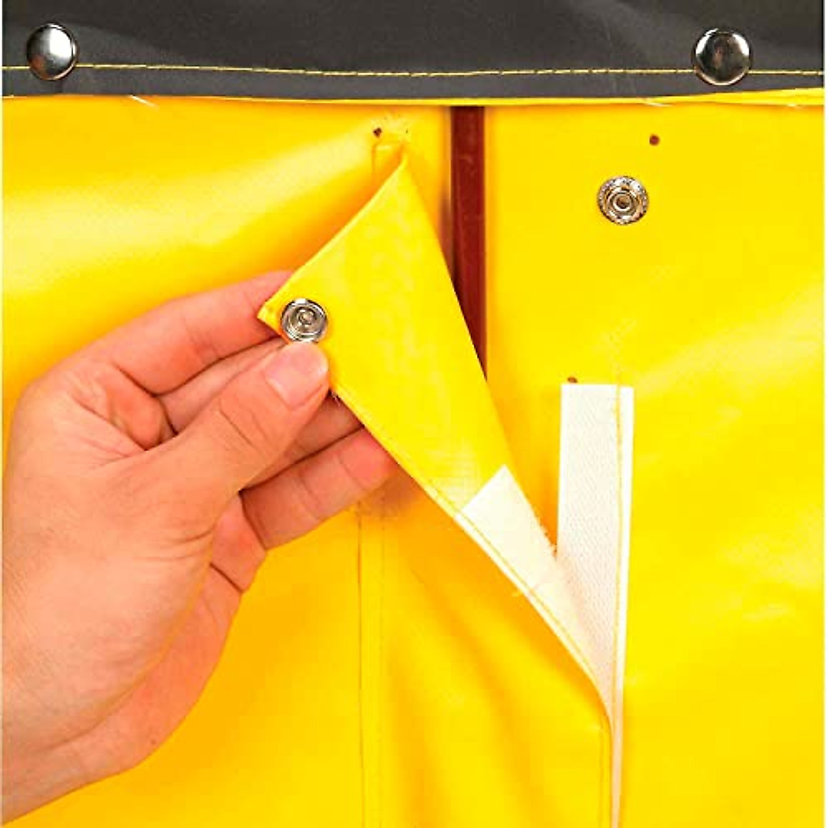 24 Bushel Yellow Vinyl Basket Bulk Truck, 53-1/4"L x 36-1/4"W x 30-1/2"H