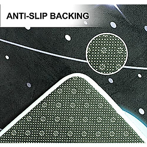 Yunine Area Rugs Print with Unicorn Silhouette in a Starry Galaxy Nebula Cloud Non-Slip Floor Mat Carpet for Living Room Bedroom Dorm Playroom Kids Room Home Decor Rug 5' x 3'