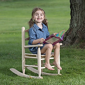 Lehman's Handcrafted Eli & Mattie Amish Made Children's Size Wooden Rocking Chair