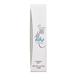APAGARD® M-plus, Sangi's Nano-Hydroxyapatite Toothpaste for Naturally Whiter Teeth Made in Japan, No Fluoride, for family use, 125g / 4.4 oz, Mild Mint Flavor, 1 Pack