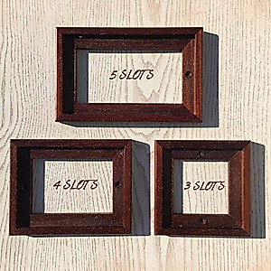 Handmade Brown Hardwood Frame For Tiles (4 Tile Hardwood Frame)