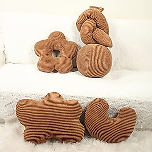 SHINUOER Ball Pillow Decorative Round Throw Pillows,11.8" Nordic Style Sphere Shaped Pillow Cushion Decorative Circle Plush Pillow for Couch,Bedroom(Navy Blue)