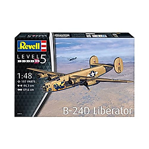 Revell RV03831 03831 B-24D Liberator 1:48 Scale Model Kit, Unpainted