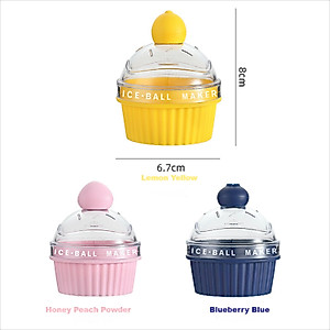 Whiskey Silicone Ice Tray，Ice Cube Maker Tray，With Lid, Reusable，Cake Ice Ball/Ice Grid/Ice Cube Mould，Home Ball Ice Maker， Creative Gift for Family and Friends