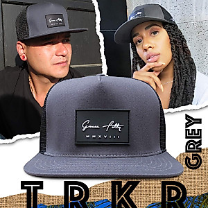 Grace Folly Trucker Hat for Men & Women. Snapback Mesh Caps Charcoal Gray