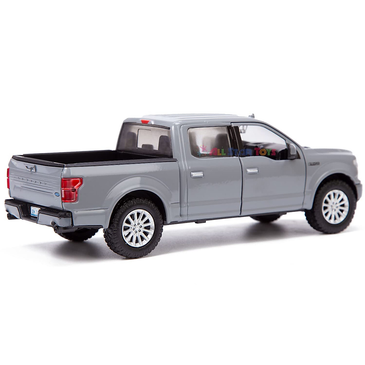 Motormax All Star Toys Exclusive 2019 Ford F-150 Limited Crew Cab Pickup Truck Abyss Gray 1/24 Diecast Model Car 79364 Grey