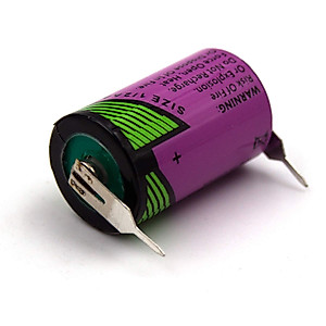 elxjar (2-Pack) TL-5902/T (T Terminal) 3.6V 1/2AA Battery Replacement for Tadiran TL-5902/T T Termina Lithium Thionyl Chloride Battery